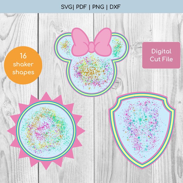 Shaker Cake Topper Svg - Etsy