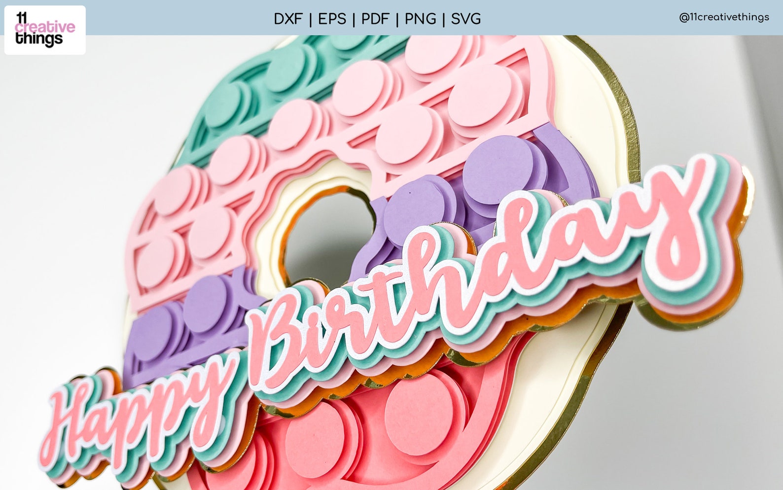 Donut Pop It SVG Cake Topper SVG Pop It Party SVG Fidget - Etsy