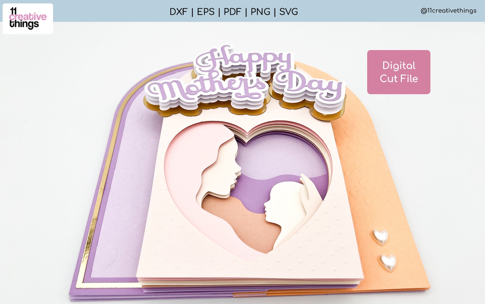 Happy Mother's Day Arch Cake Topper SVG Mother's Day - Etsy