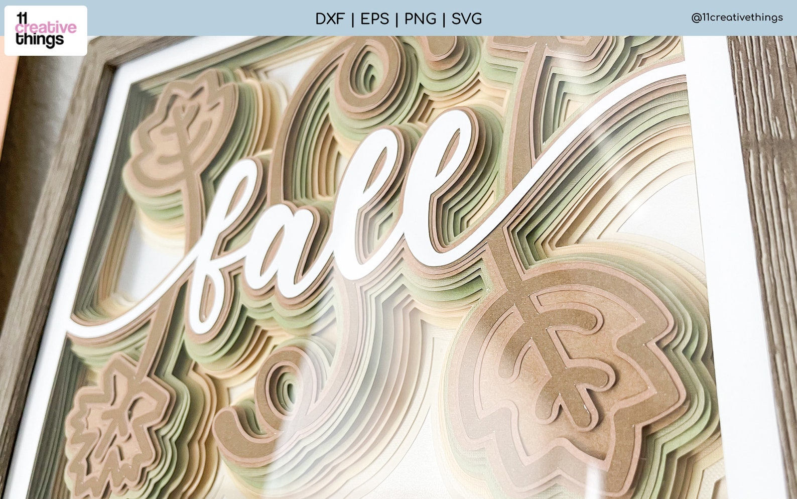 Layered Fall SVG 3D Fall SVG Shadow Box Svg Autumn Cut | Etsy