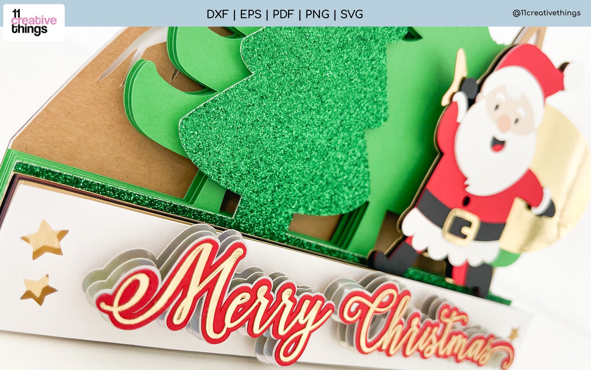 Christmas Cake Topper SVG Santa Claus Cake Topper SVG | Etsy