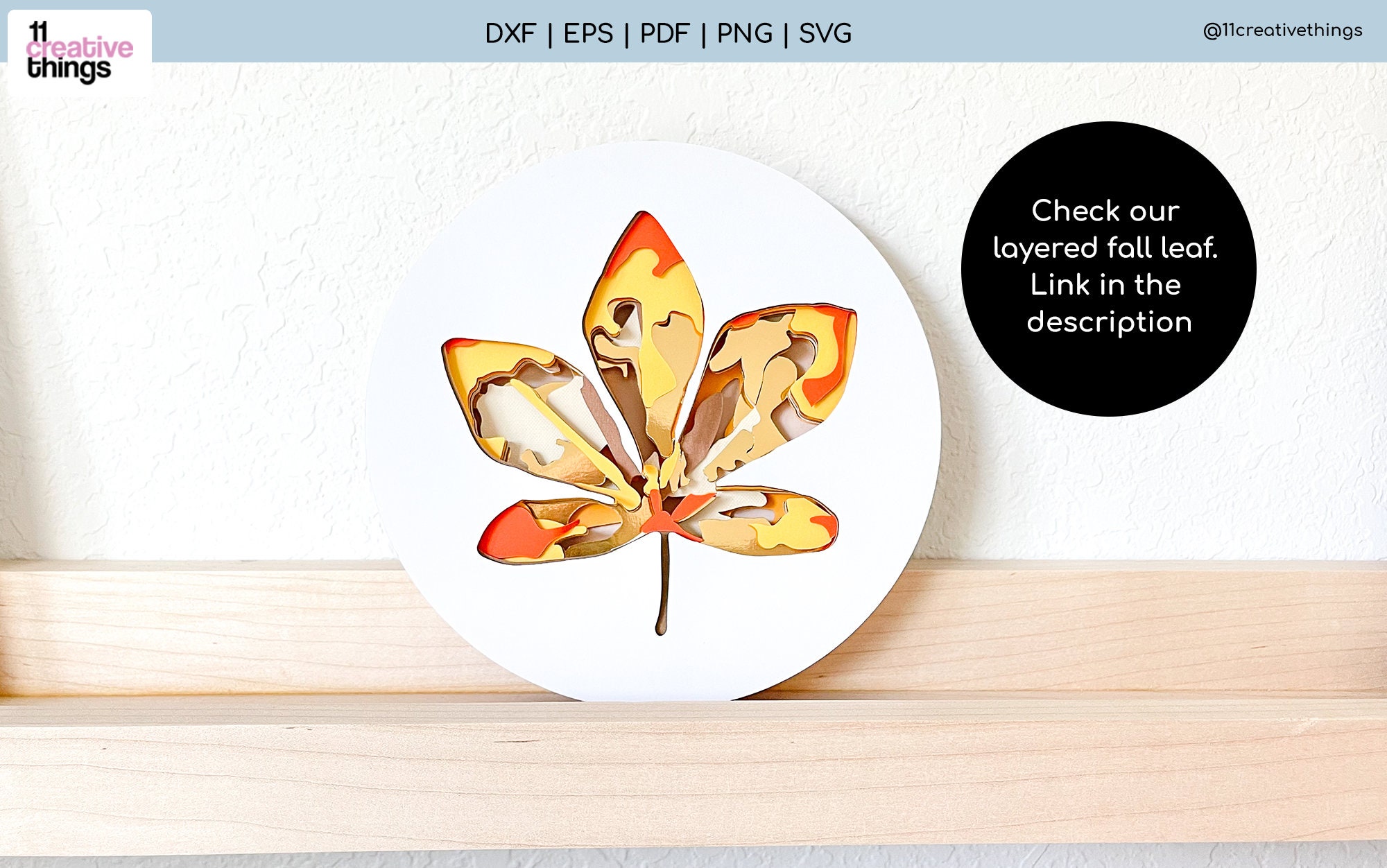 Layered Fall SVG 3D Fall SVG Shadow Box Svg Autumn Cut | Etsy