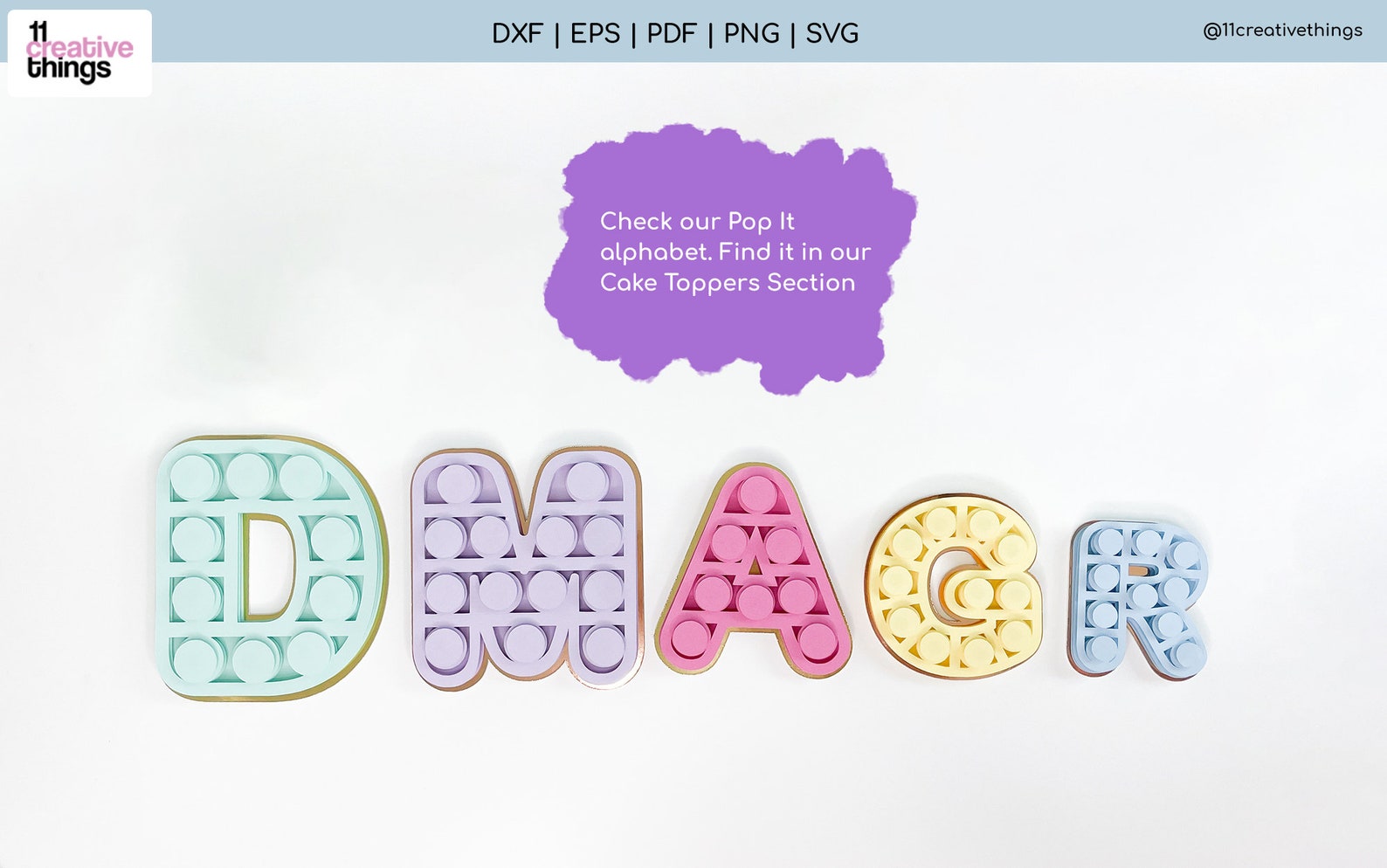 Donut Pop It SVG Cake Topper SVG Pop It Party SVG Fidget - Etsy
