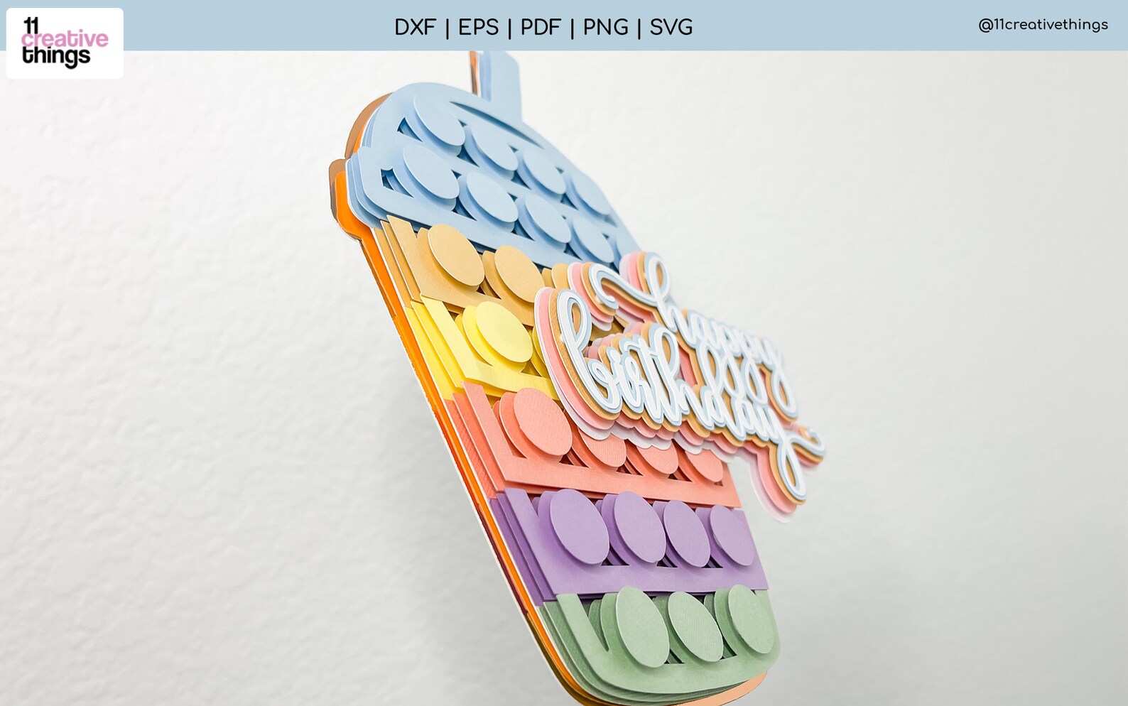 Milkshake Pop Fidget Cake Topper SVG: Birthday Party Decor (digital ...