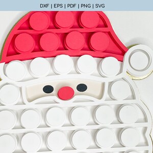 Santa Claus Pop It SVG Santa Claus SVG Christmas Pop It - Etsy