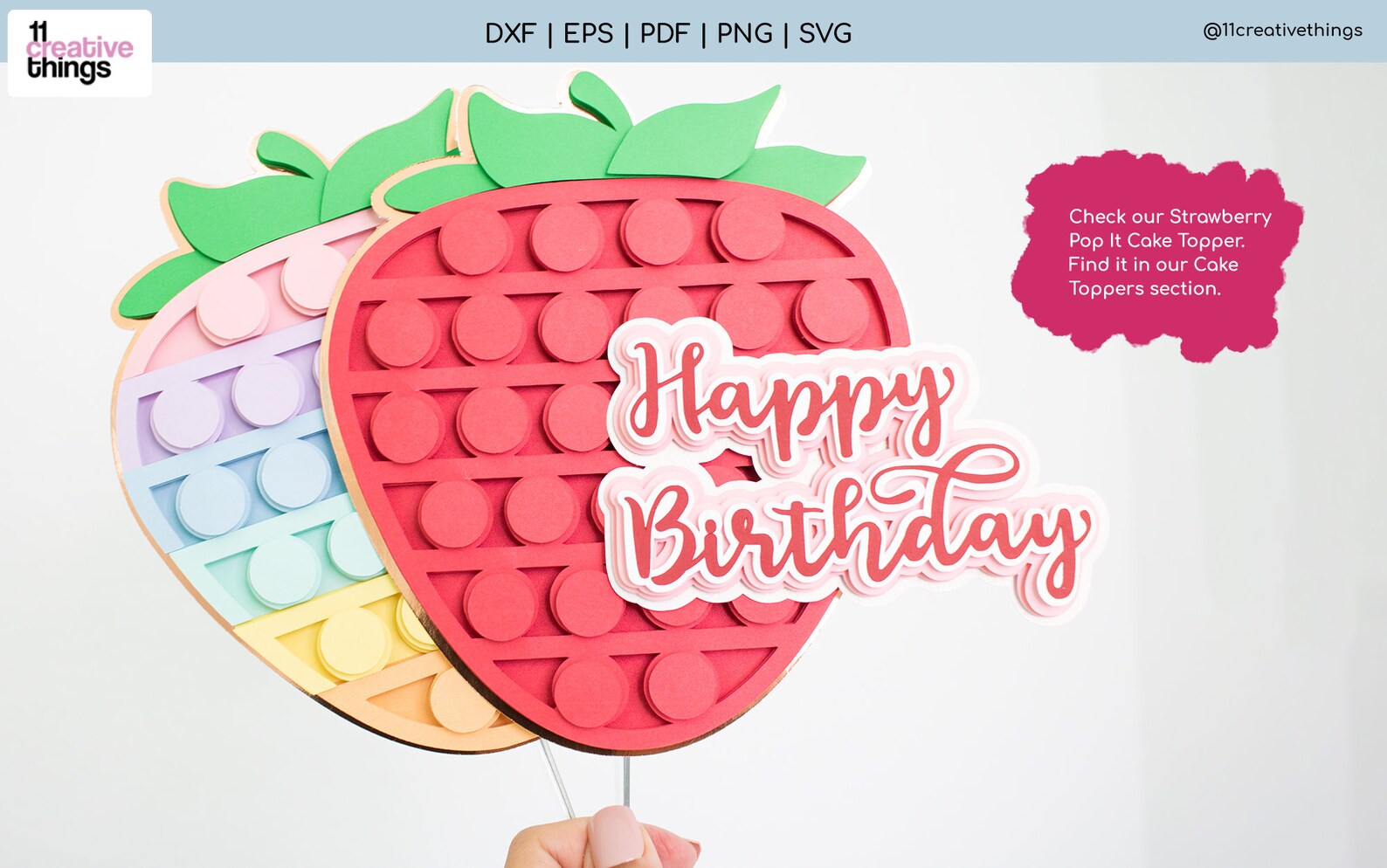 Layered Birthday Cake Topper SVG Cut File Birthday Party - Etsy