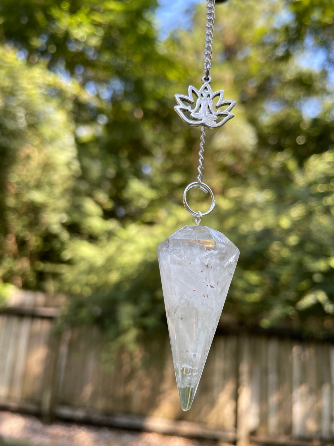 Selenite Orgone Pendulum and Mini Bowl Set - Etsy