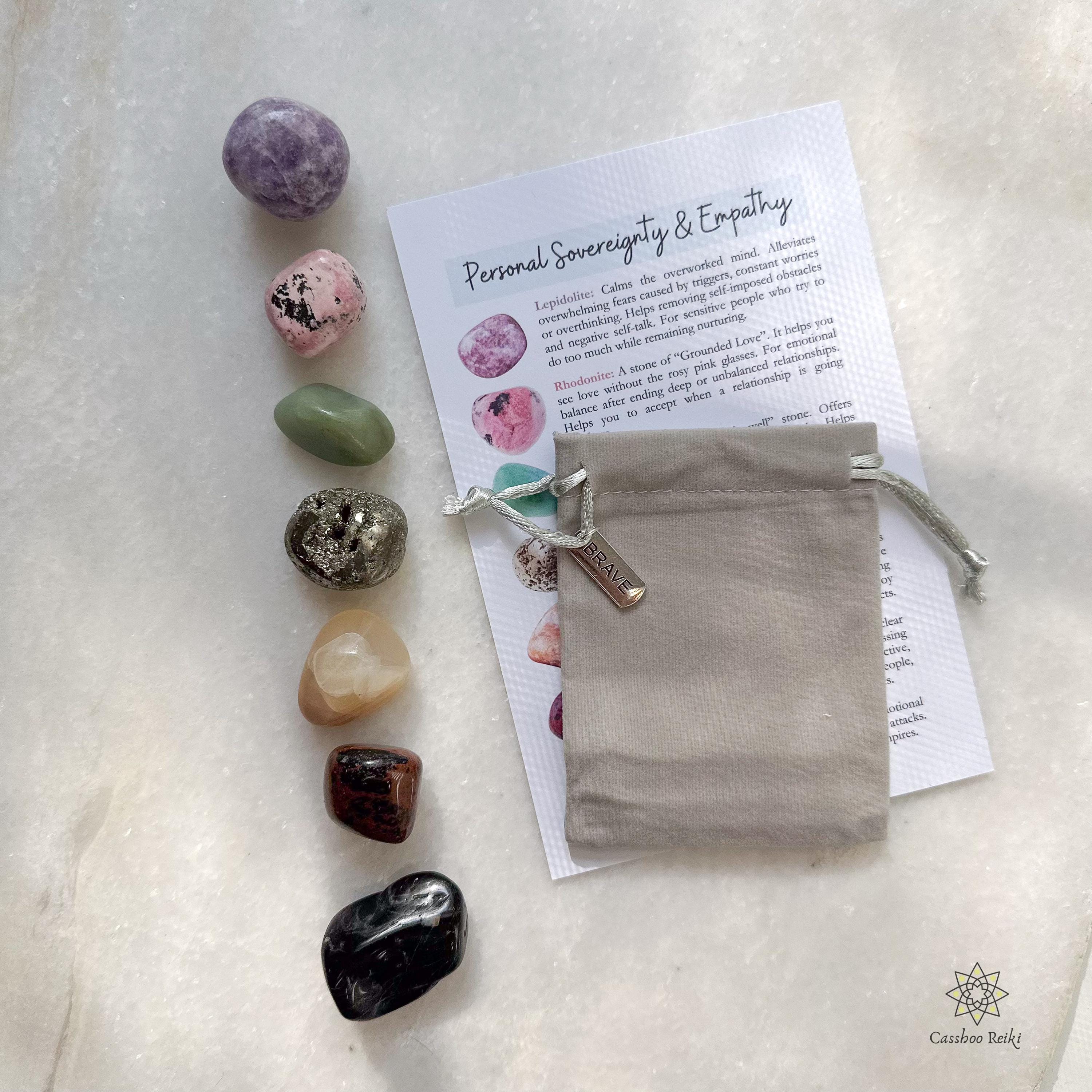 7-crystal Set for Empathy and Personal Power | Empath Crystals ...