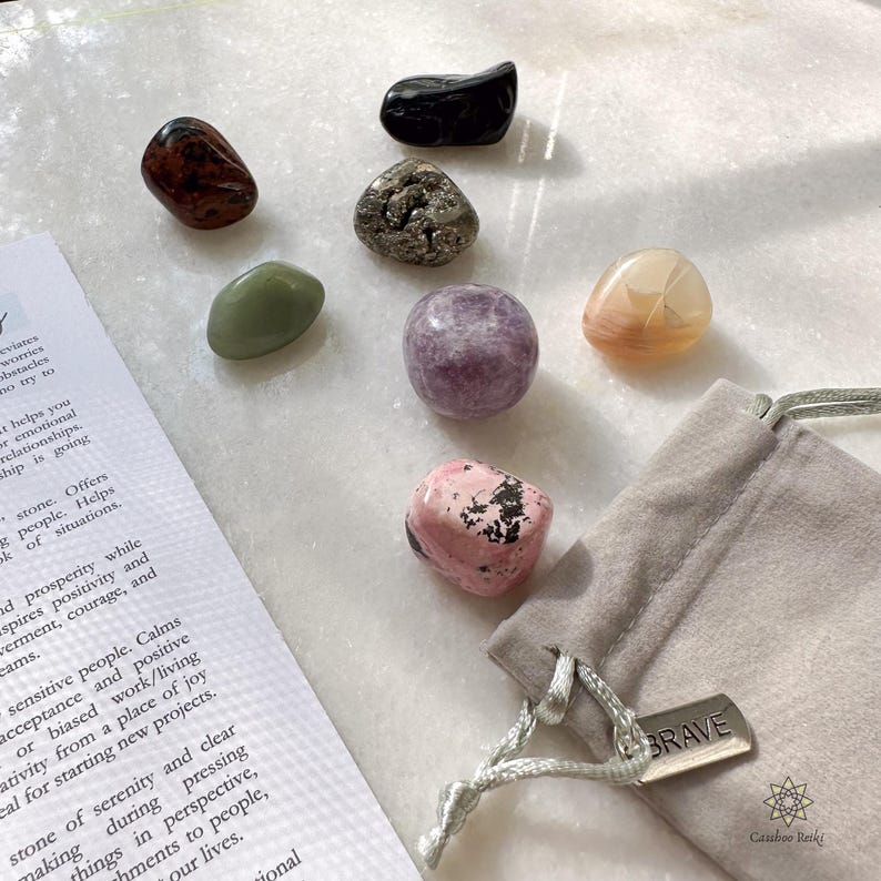 7-crystal Set for Empathy and Personal Power | Empath Crystals ...