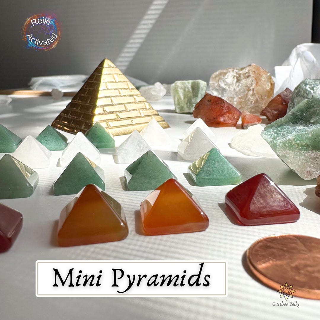 Gemstone Pocket Pyramids Mini Pyramids Pocket Tokens Pocket-sized ...