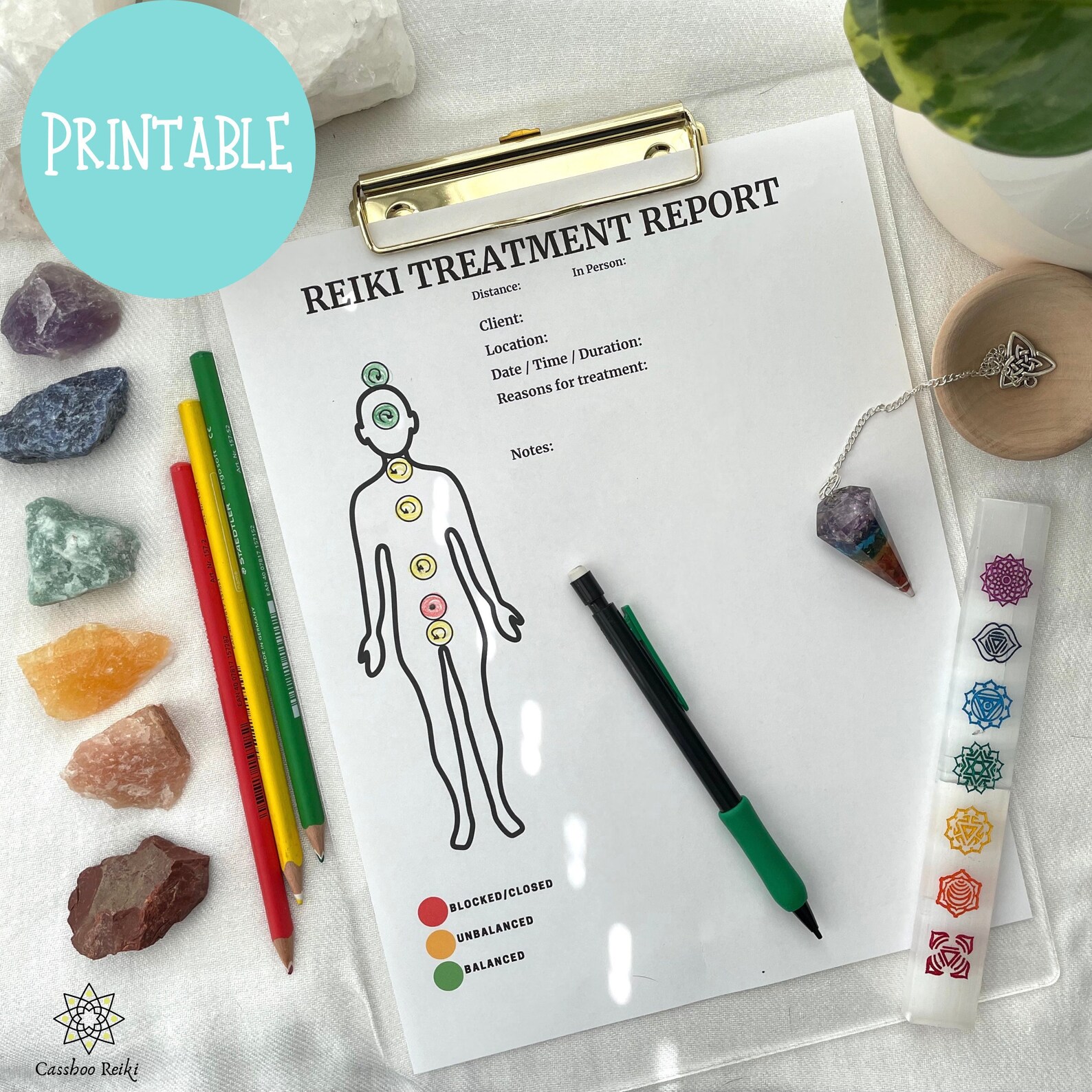 Reiki Session Template. 2 Designs. Digital Download - Etsy