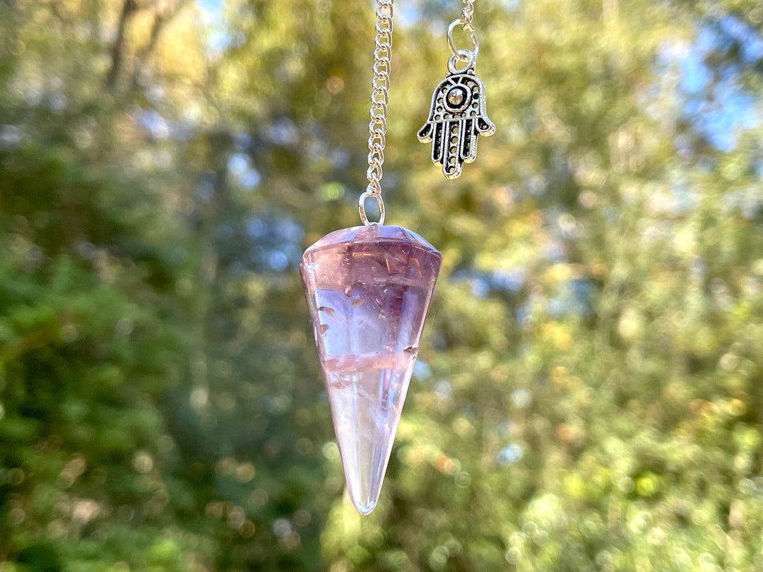 Amethyst Pendulum and Mini Bowl Set Natural Gemstone Pendulum Set - Etsy