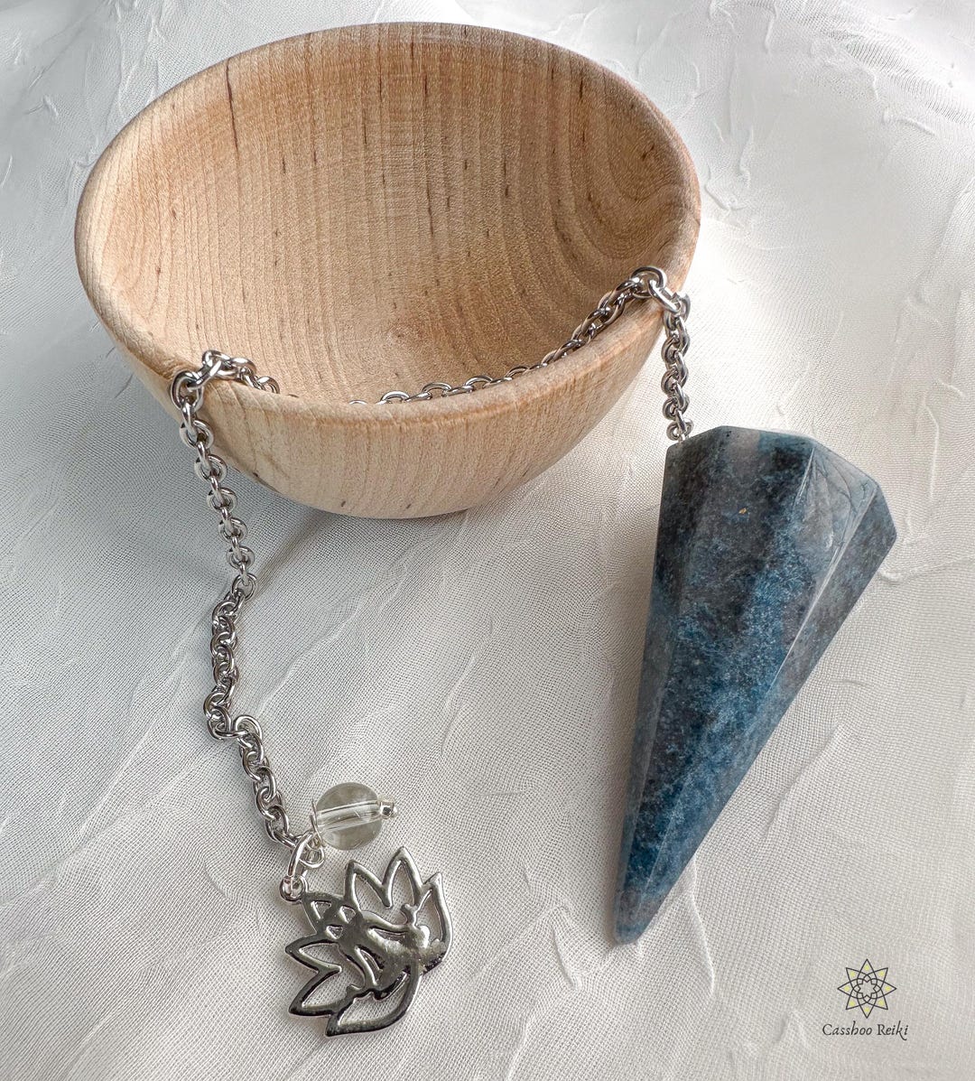 Trolleite Pendulum and Mini Bowl Set | Natural Gemstone Pendulum - Etsy