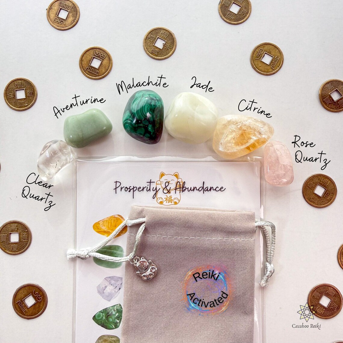 Abundance & Prosperity Crystal Set | Self Care Crystals | Feng Shui ...