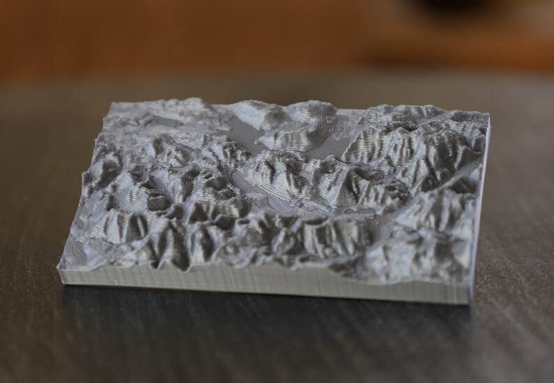 Custom 3D Topographical Map - Etsy