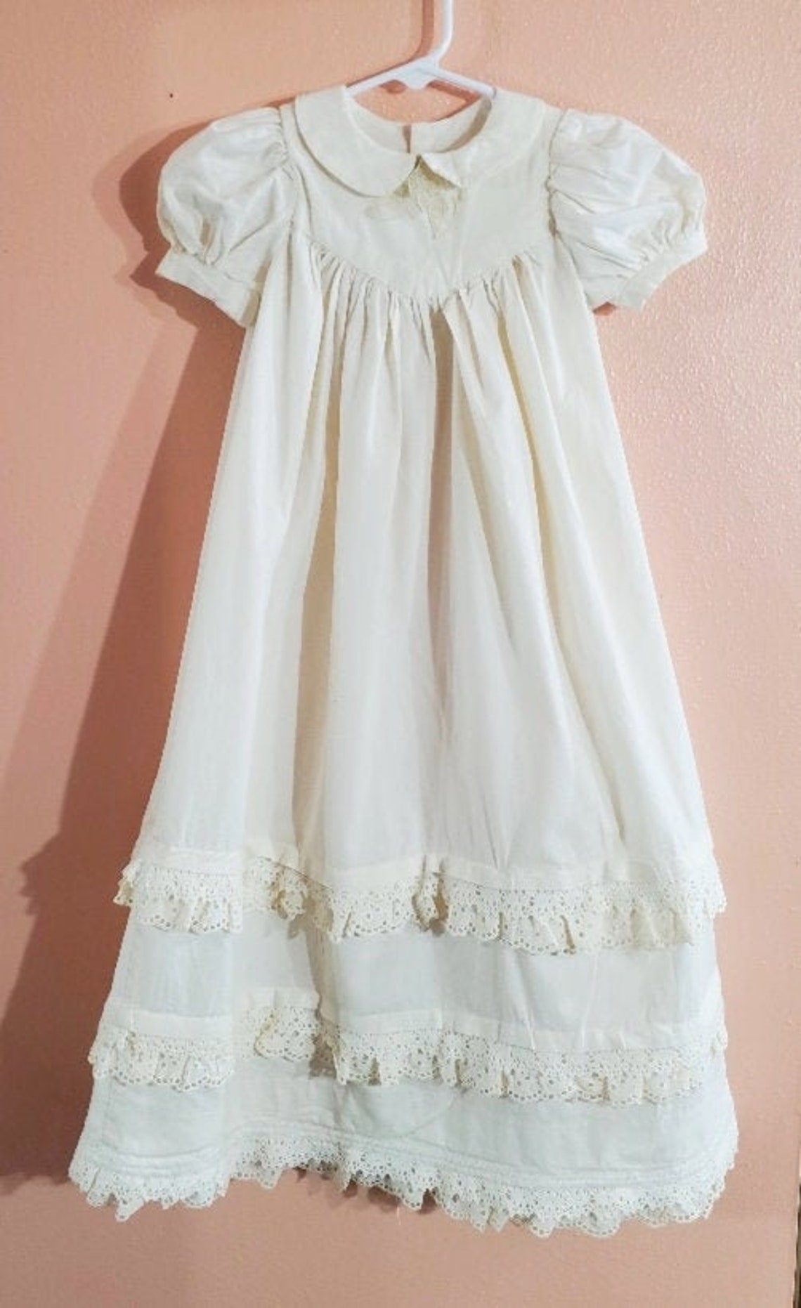 Repurposed Vintage-style Ivory Christening Gown - Etsy