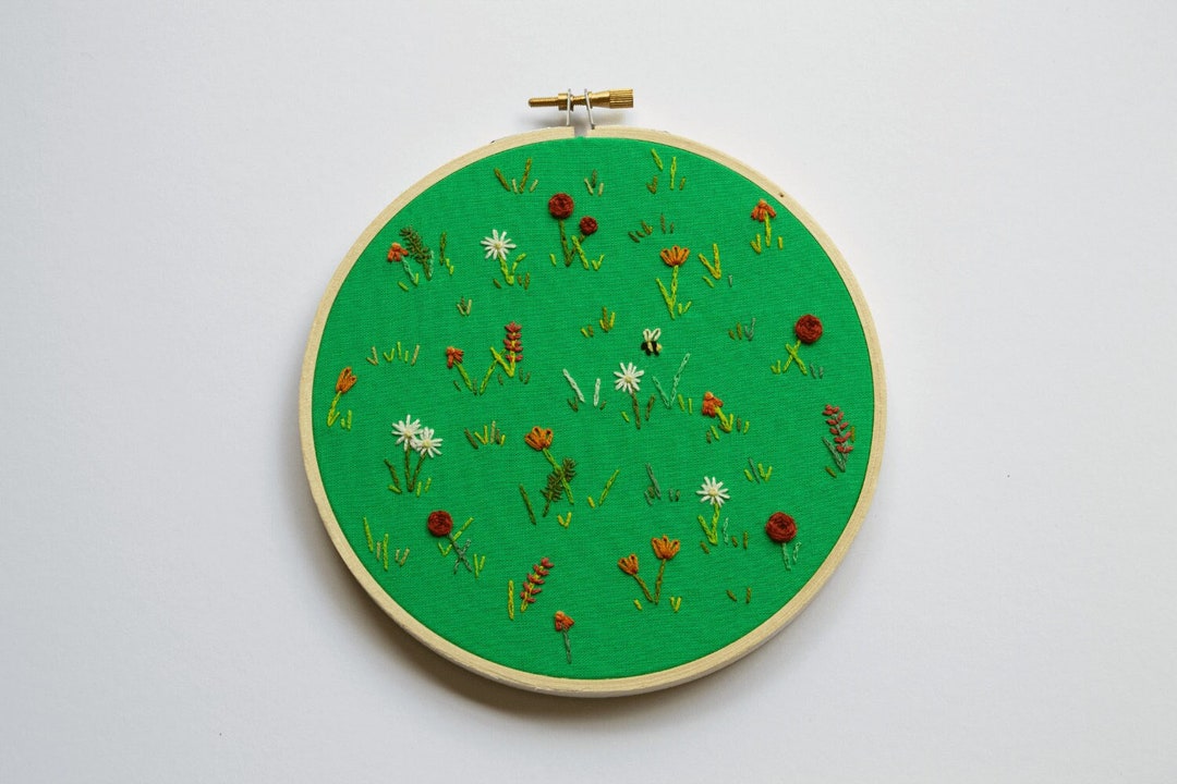 Wildflower Field Embroidery - Etsy