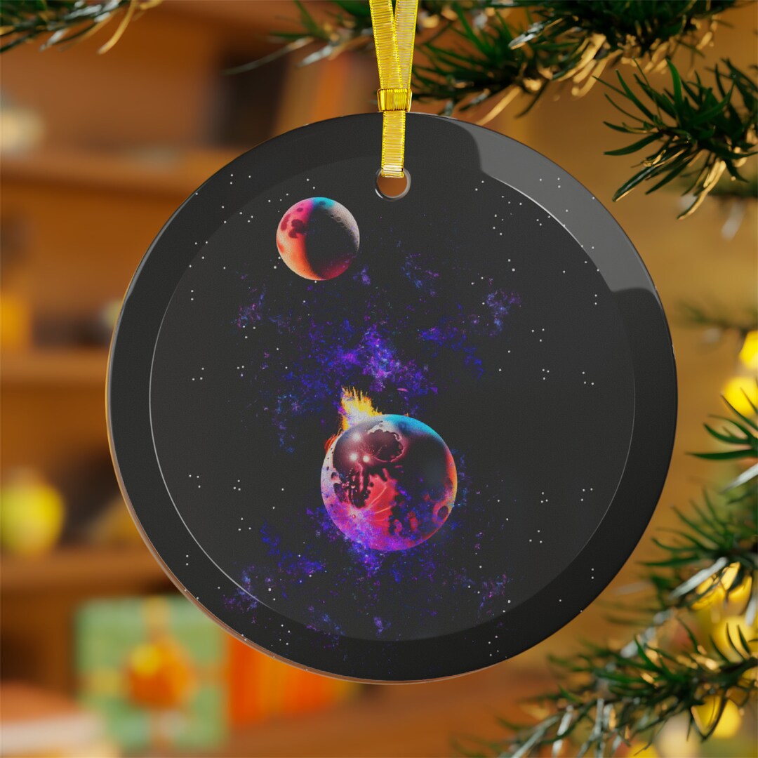 Glass Ornament Deep Space Exoplanets Pre-collision Design - Etsy UK