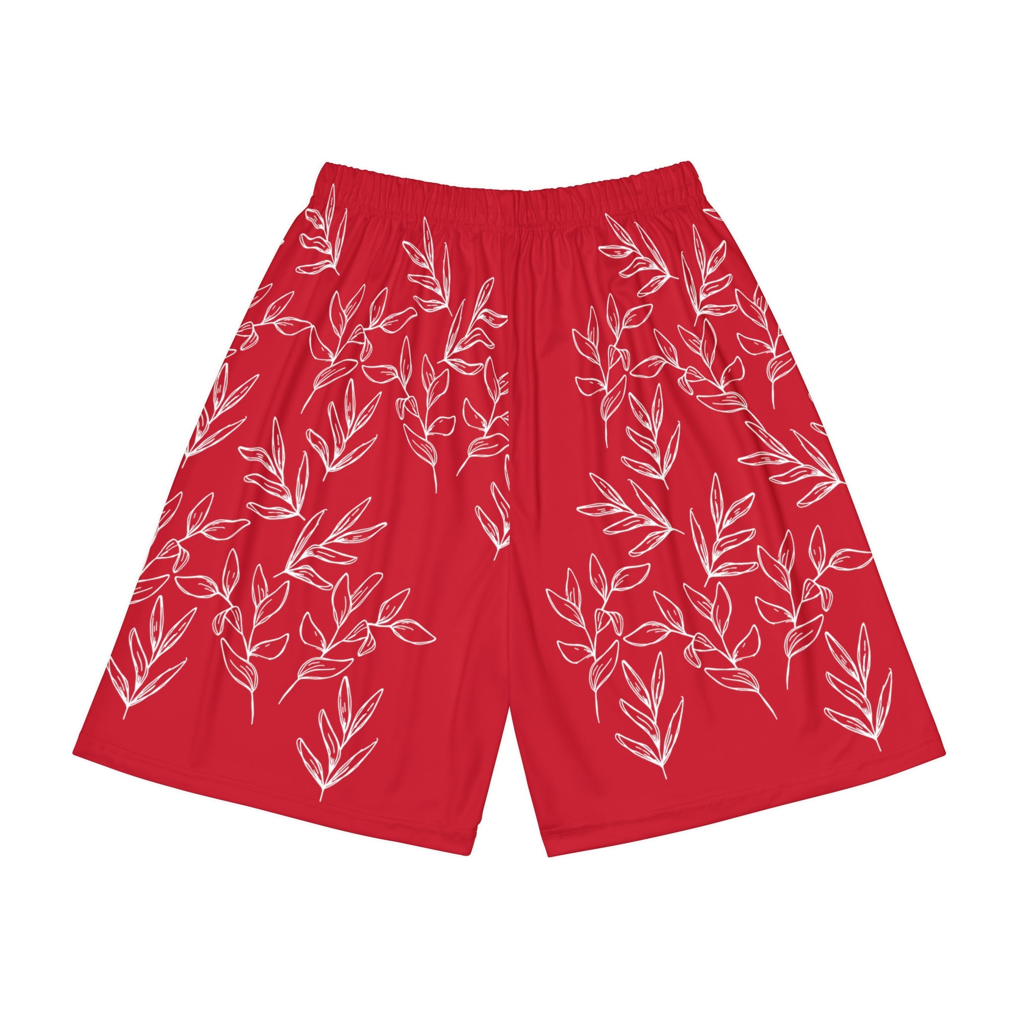 Floral Patten Graphical Design - Red Men's Athletic All Over Print ...