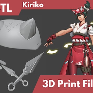 Kiriko Cosplay 3D Print File - Overwatch - Etsy