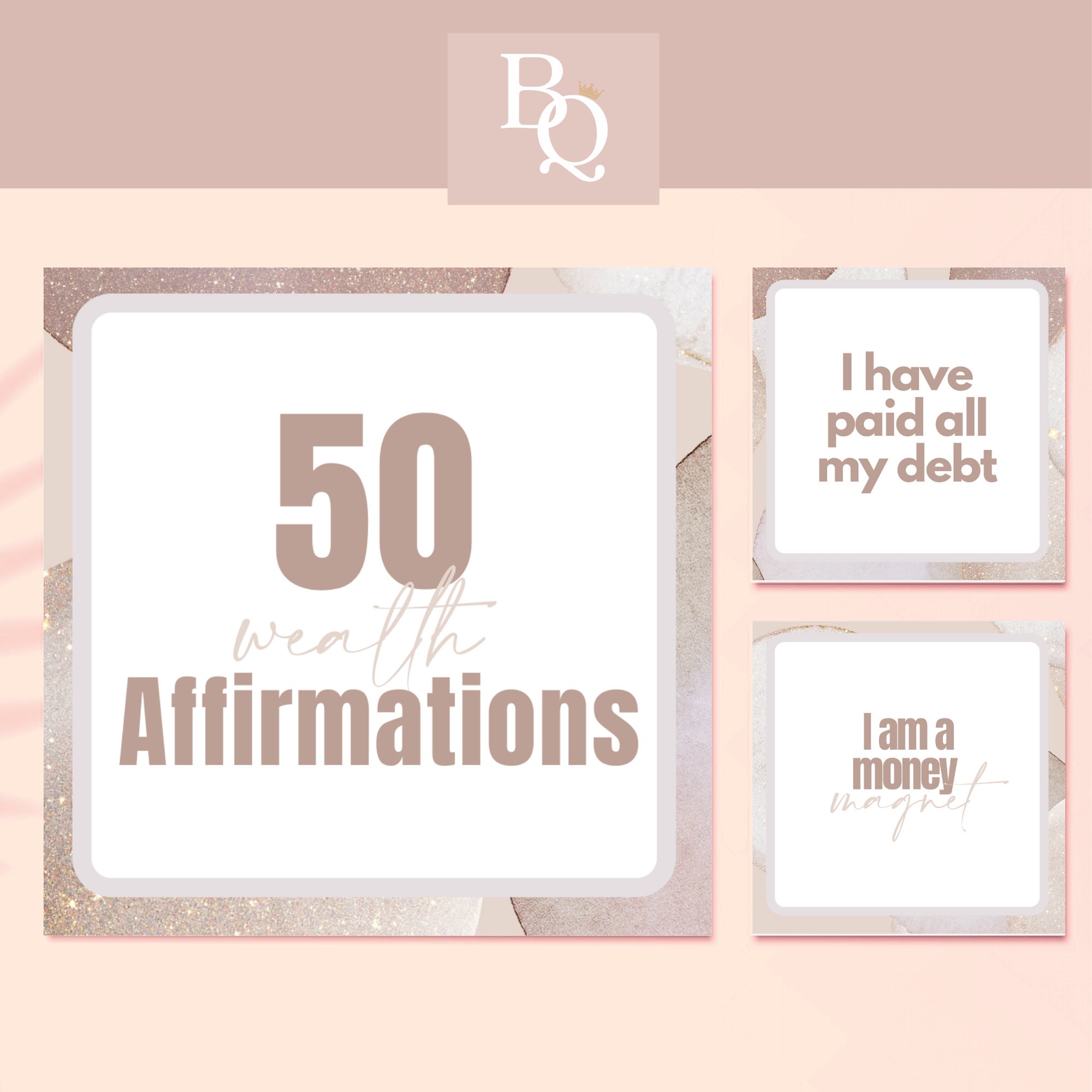 50 Affirmation Cards Printables, Law of Attraction Cards, Law ...