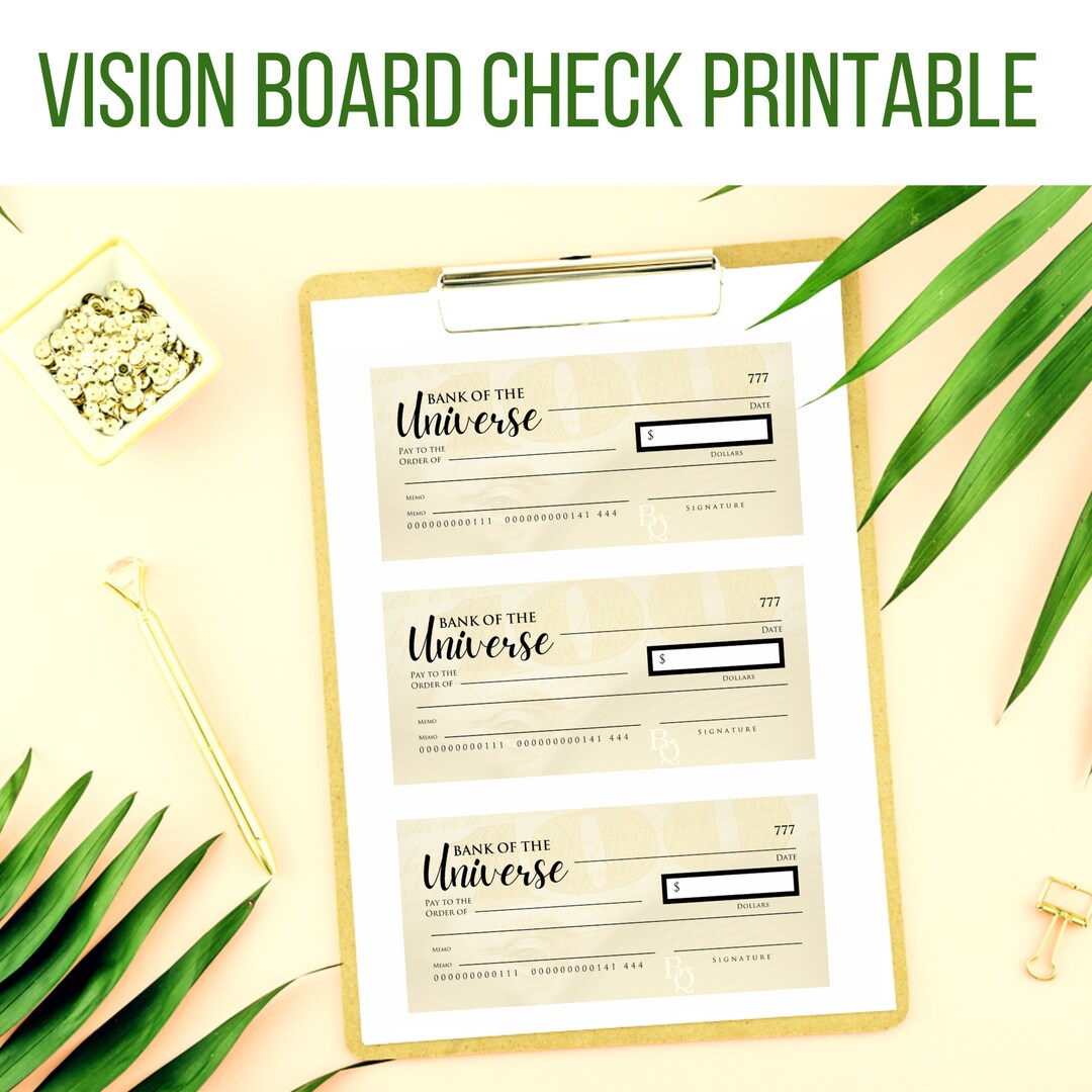 Manifestation Checks, Law of Attraction Checks, Law of Abundance Checks ...