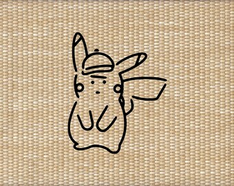 Pikachu Line Art - Etsy