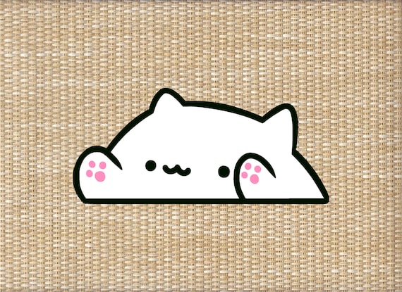 Bongo Cat Multi-layered Vinyl Decal | Etsy