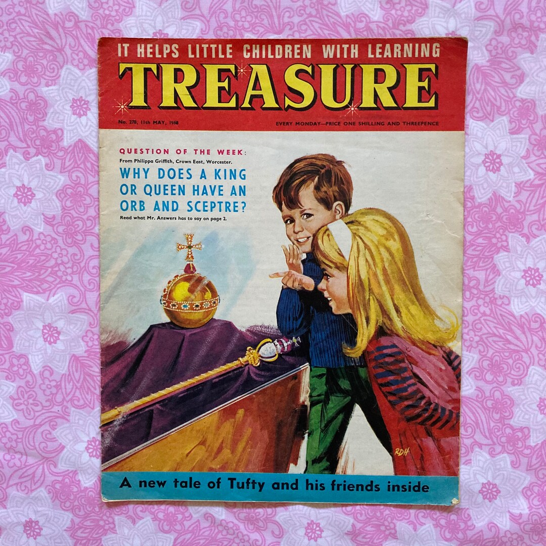 Vintage Treasure Childrens Magazine 1960s Sixties Illustrations ...