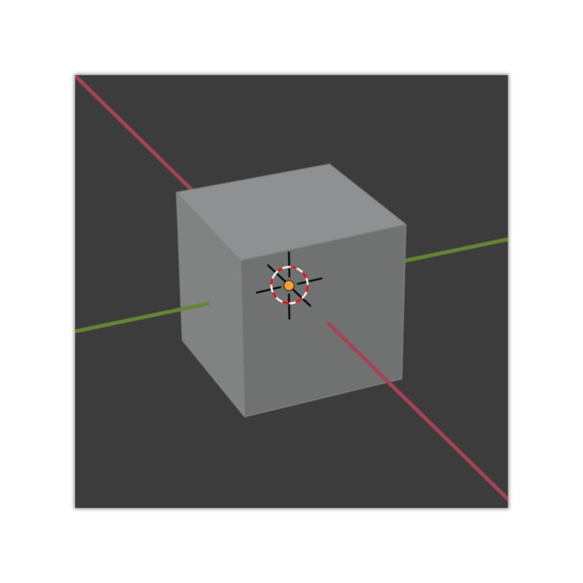 Blender Default Cube Square Vinyl Sticker | Etsy