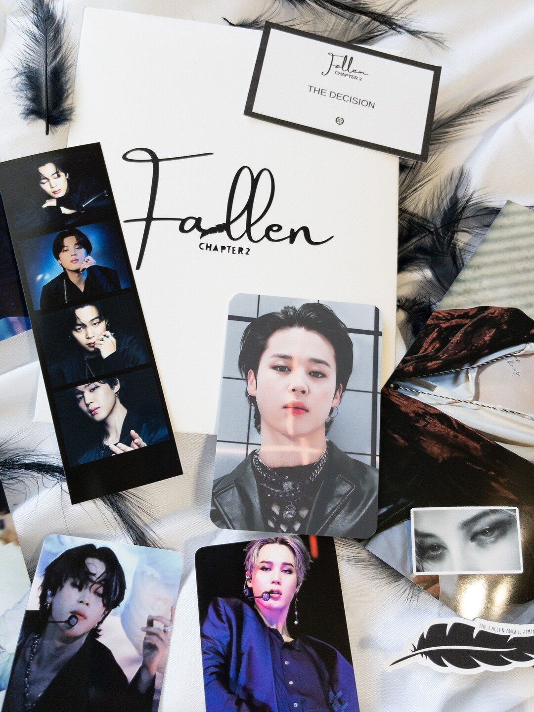 FALLEN Jimin Inspired Pack Stickers, Photos, Photocard, Polaroids - Etsy