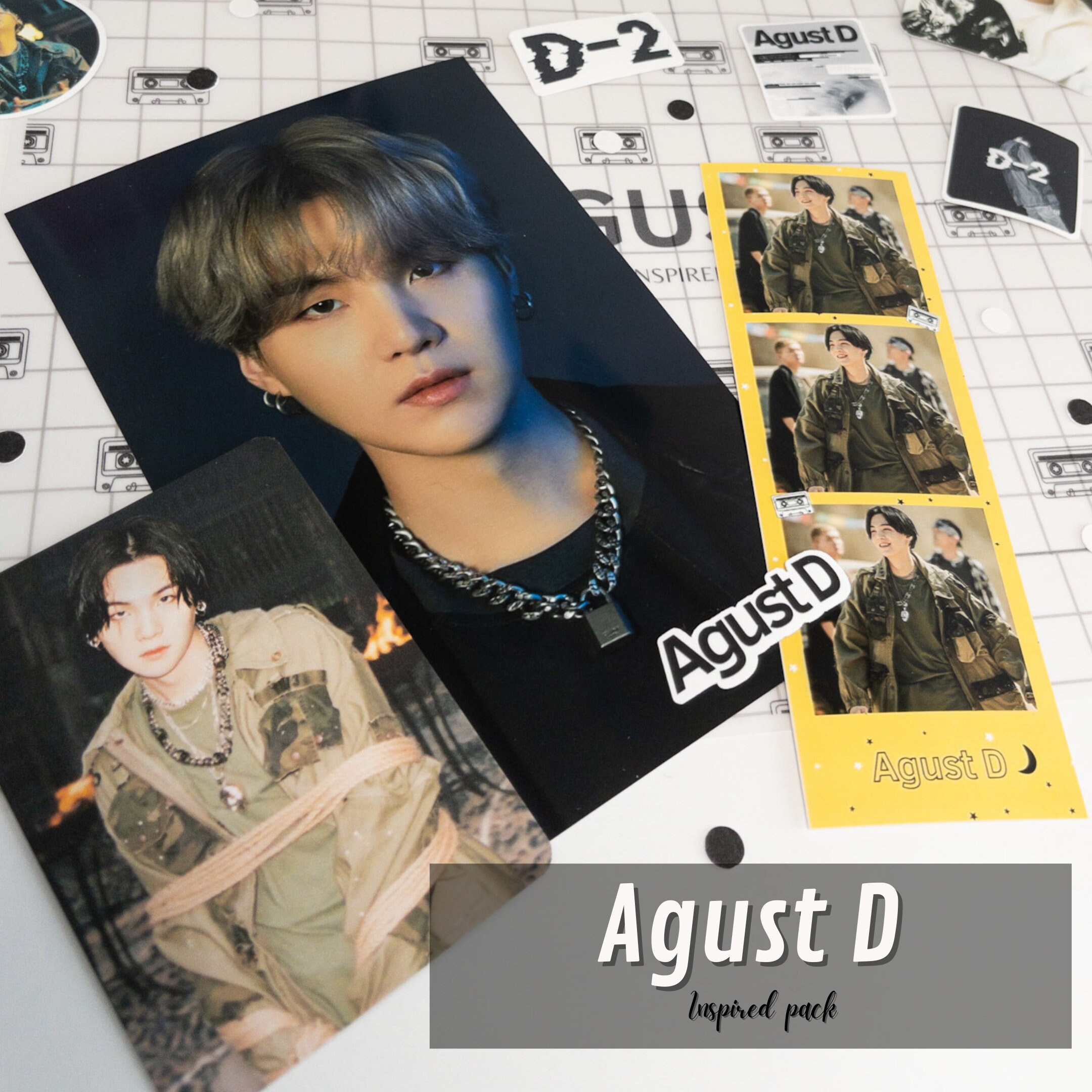 Agust D Pack Perfect for Army Stickers Photos Photocard - Etsy