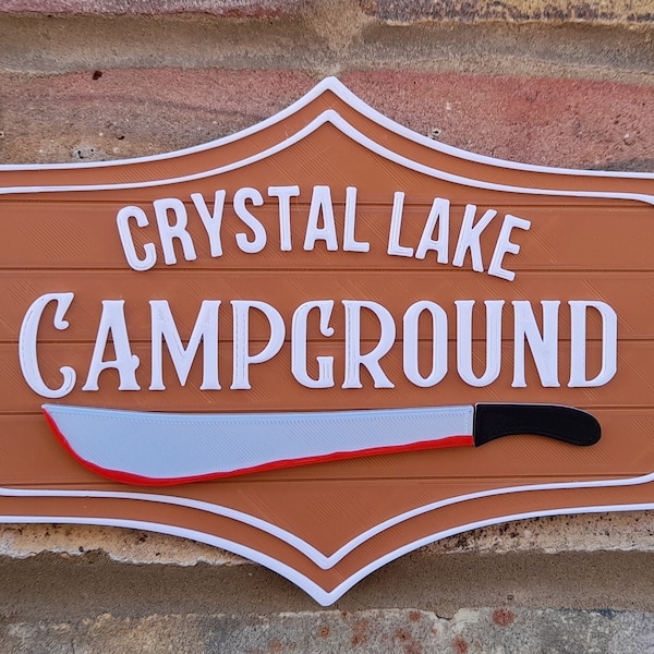 Camp Crystal Lake Sign - Etsy
