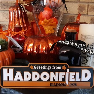 Halloween Movie Haddonfield Plaque Sign Wall Decor, Disney Lover Gift ...