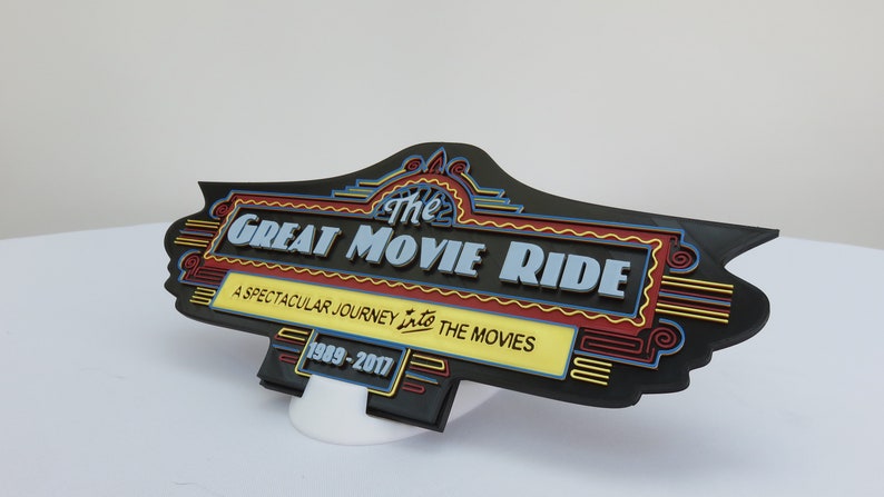 The Great Movie Ride Sign - Etsy