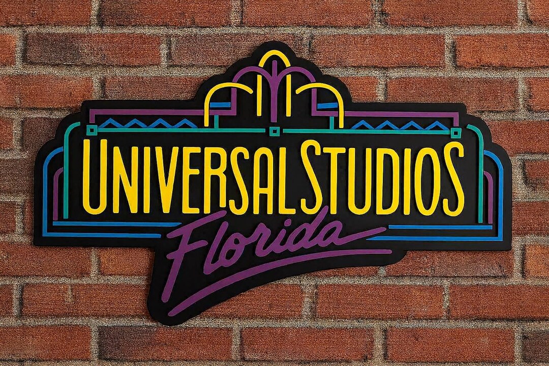 Retro Universal Studios Florida Sign: Theme Park Wall Decor - Etsy