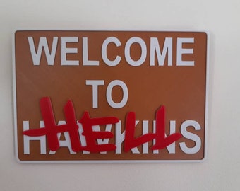 Welcome to Hawkins Sign - Etsy UK