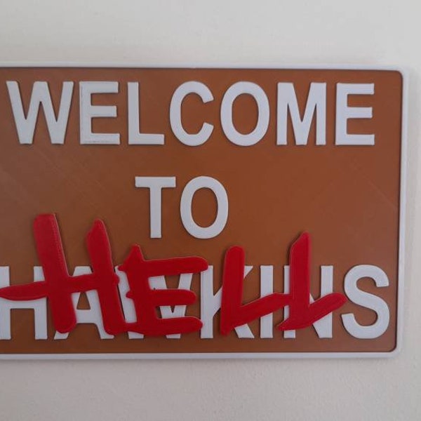 Welcome to Hawkins Sign - Etsy