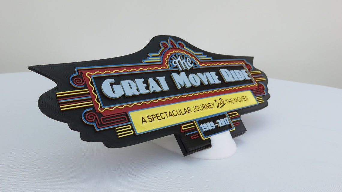 The Great Movie Ride Sign - Etsy