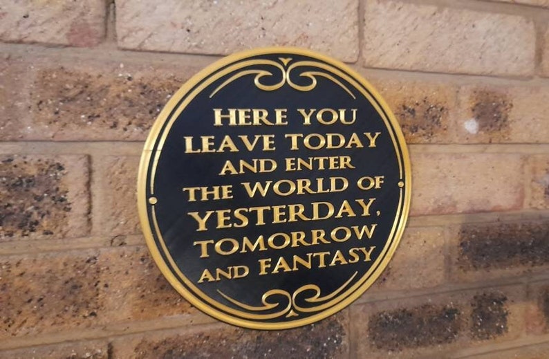 Disney Magic Kingdom Entrance Plaque Sign - Etsy