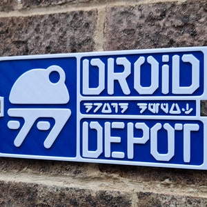 Droid Depot Star Wars Sign: Theme Park Wall Decor - Etsy