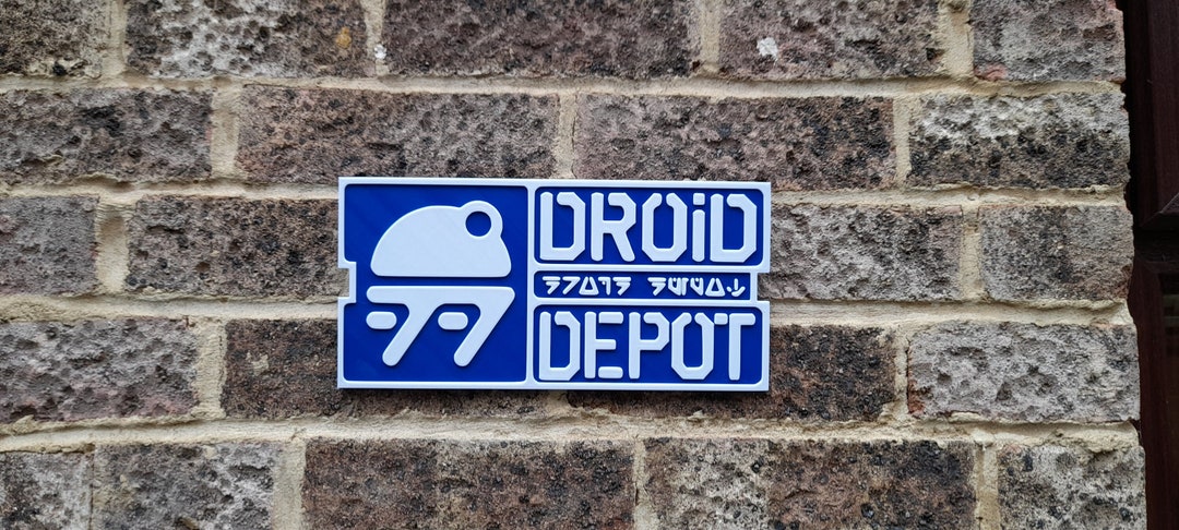 Droid Depot Star Wars Sign: Theme Park Wall Decor - Etsy
