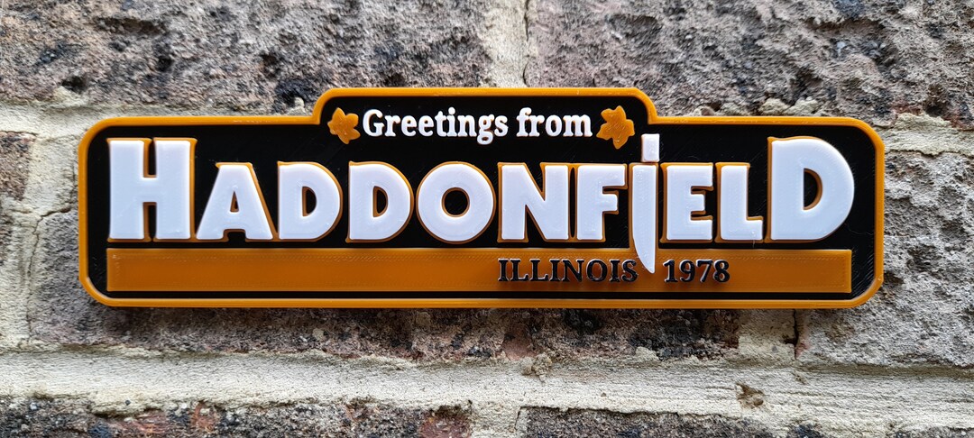 Halloween Movie Haddonfield Plaque Sign Wall Decor, Disney Lover Gift ...