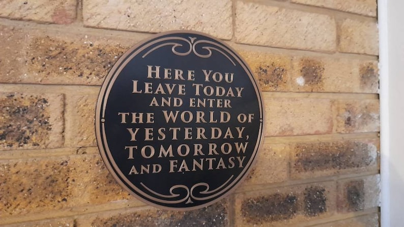 Disney Magic Kingdom Entrance Plaque Sign - Etsy