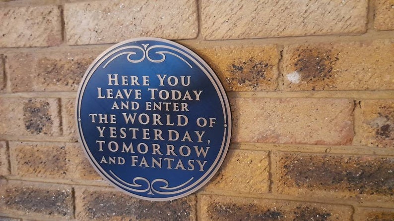 Disney Magic Kingdom Entrance Plaque Sign - Etsy