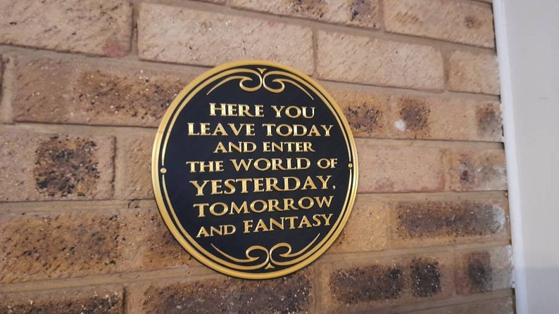 Disney Magic Kingdom Entrance Plaque Sign - Etsy