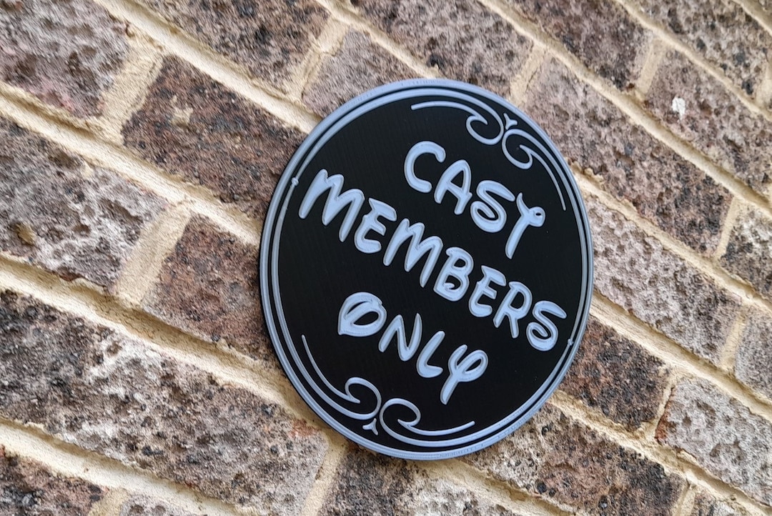 Disney Cast Members Only Inspired by the Sign at the Entrance to Disney ...