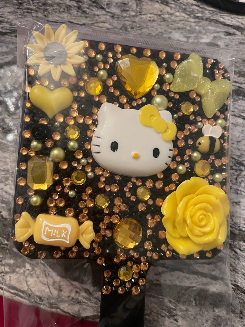 Hello Kitty Sunflower Hand Mirror - Etsy