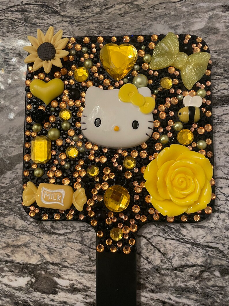 Hello Kitty Sunflower Hand Mirror - Etsy