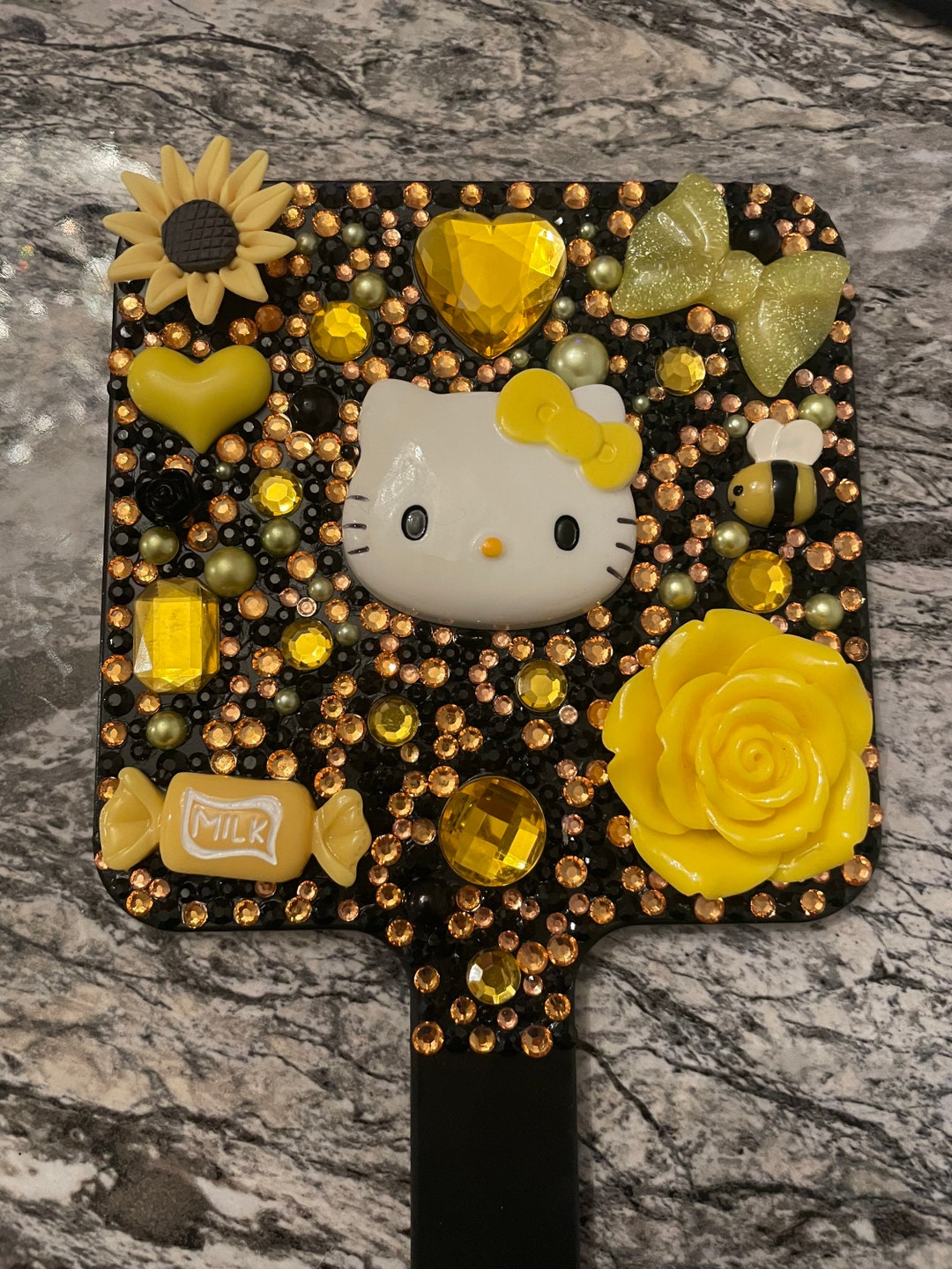 Hello Kitty Sunflower Hand Mirror - Etsy